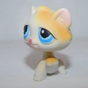 Hasbro | Toys | 207 Littlest Pet Shop Lps 52 White Orange Cat Kitten ...